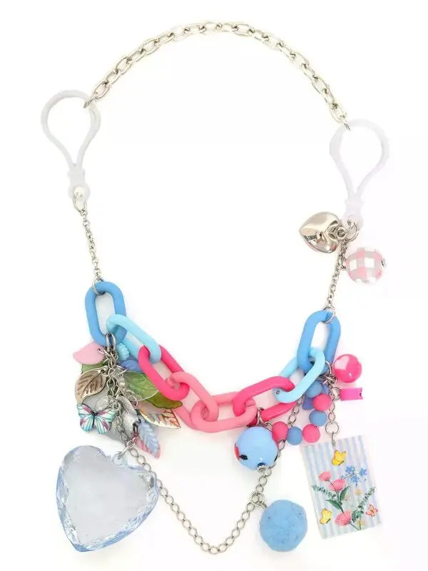 AMIR SLAMA Embellished Bag Chain - Silver