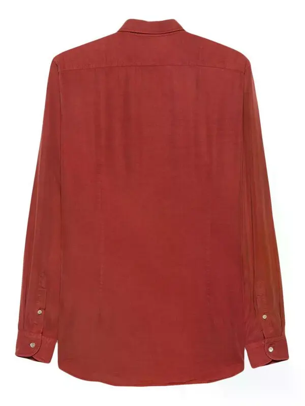 Boglioli Long-sleeve Tonal Stitching Shirt