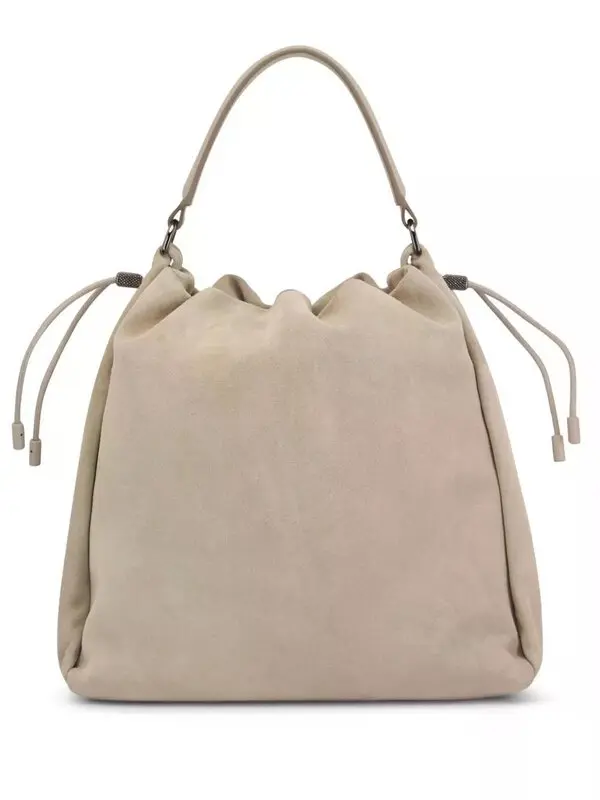 Brunello Cucinelli Monili Drawstring Shoulder Bag