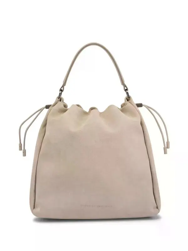Brunello Cucinelli Monili Drawstring Shoulder Bag