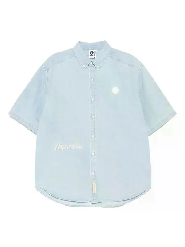 AAPE BY *A BATHING APE Logo-patch Denim Shirt