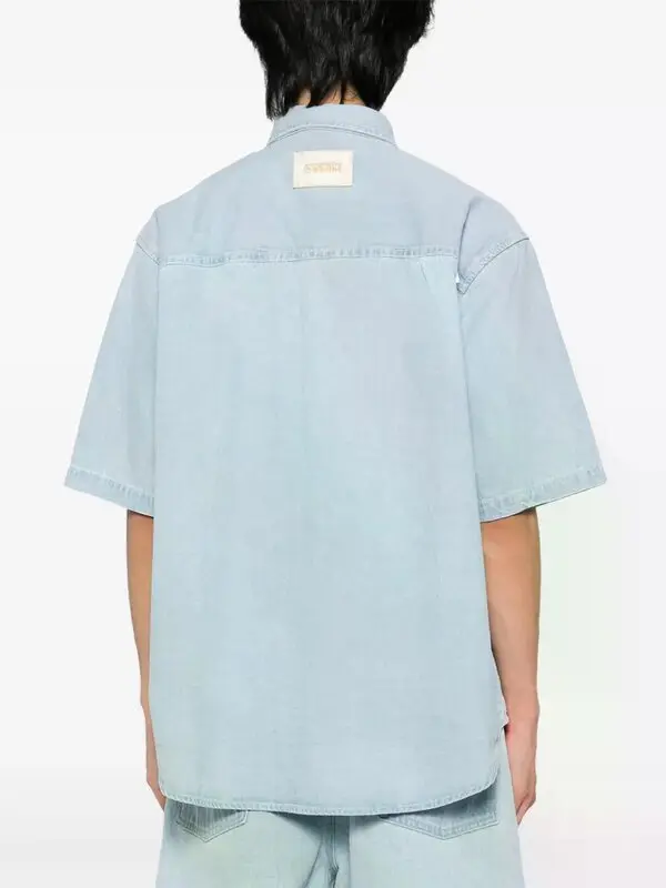 AAPE BY *A BATHING APE Logo-patch Denim Shirt
