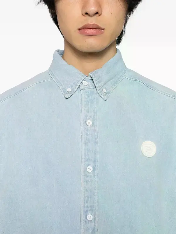 AAPE BY *A BATHING APE Logo-patch Denim Shirt