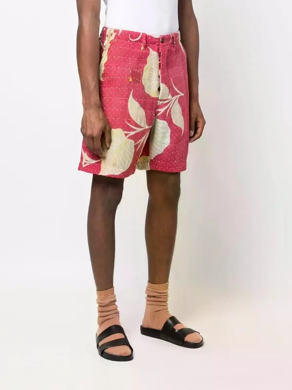 PRESIDENT’S Botanical-print Four-pocket Bermuda Shorts