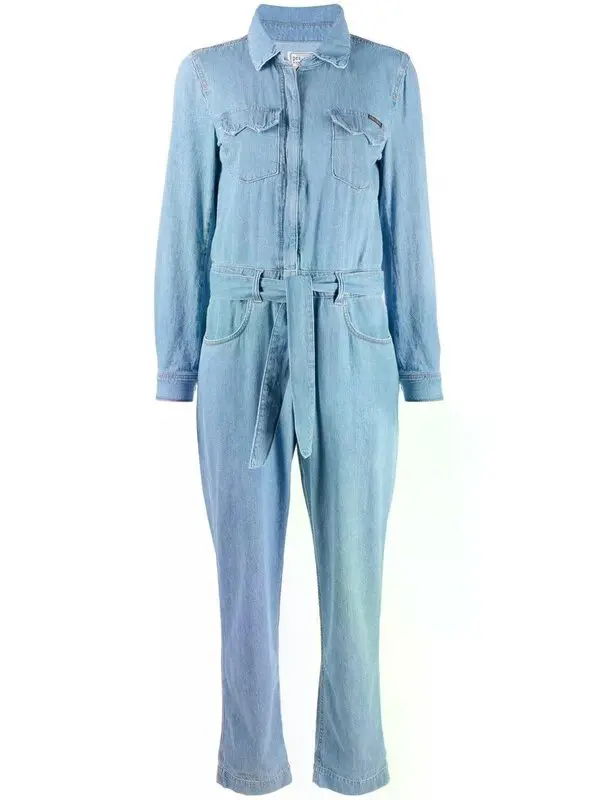 WASHINGTON DEE-CEE Straight-leg Denim Jumpsuit - Blue