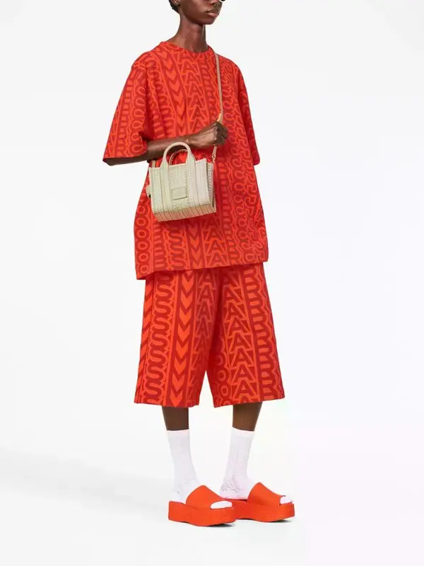 Marc Jacobs The Monogram Leather Crossbody Tote Bag
