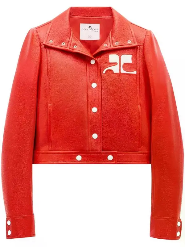 COURREGES Iconique Vinyl Jacket - Red