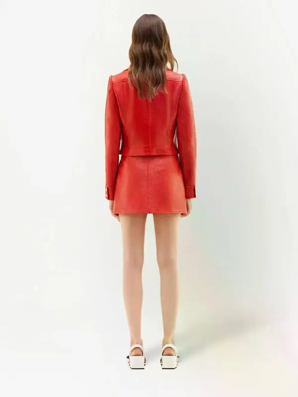 COURREGES Iconique Vinyl Jacket - Red