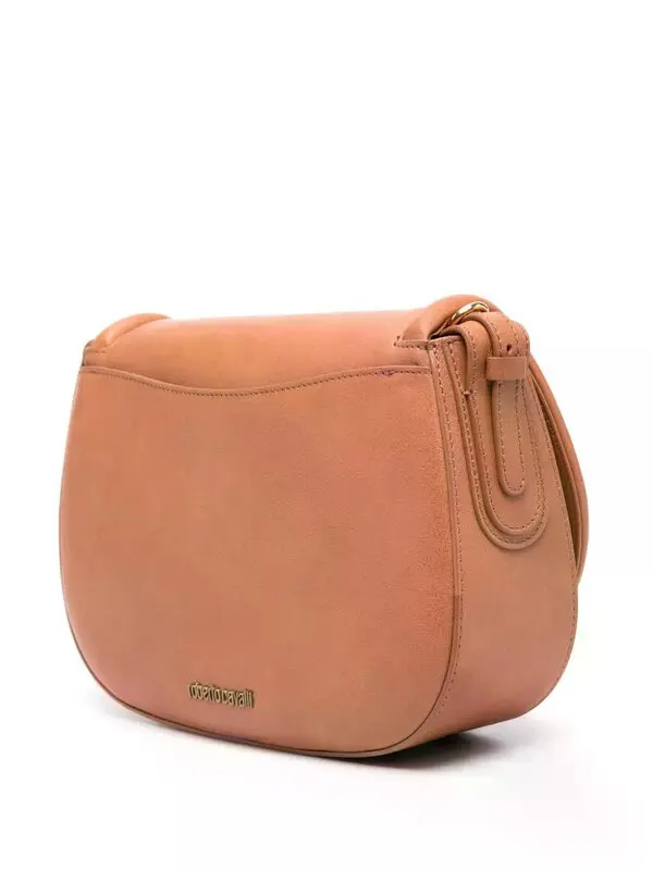 Roberto Cavalli Fang Leather Shoulder Bag