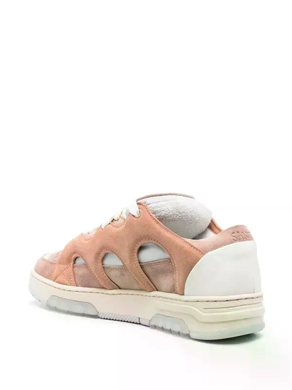 SANTHA Panelled Lace-up Sneakers