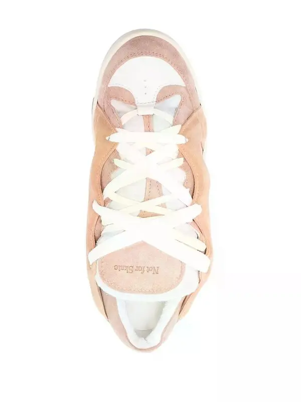 SANTHA Panelled Lace-up Sneakers