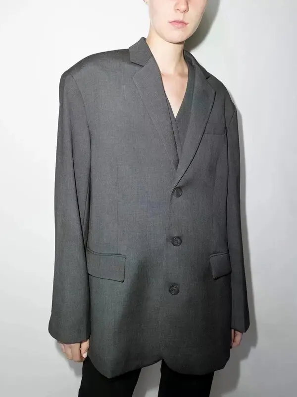 THE FRANKIE SHOP Gelso Oversized Blazer - Grey