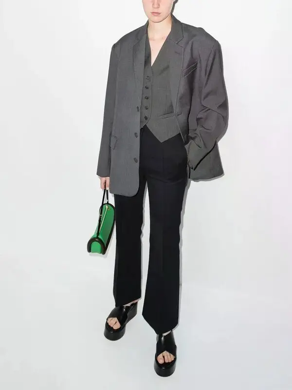THE FRANKIE SHOP Gelso Oversized Blazer - Grey