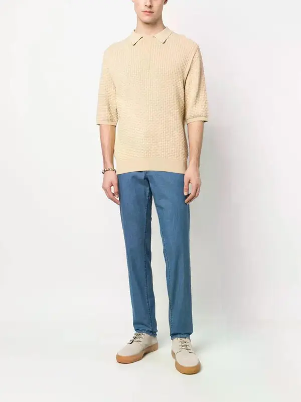 Canali Straight-leg Denim Jeans - Blue