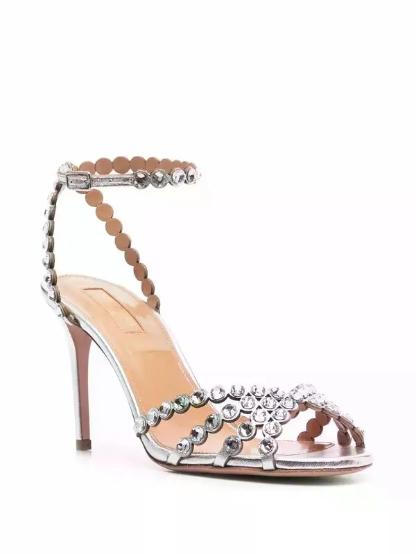 AQUAZZURA Crystal-embellished Tequila Sandals