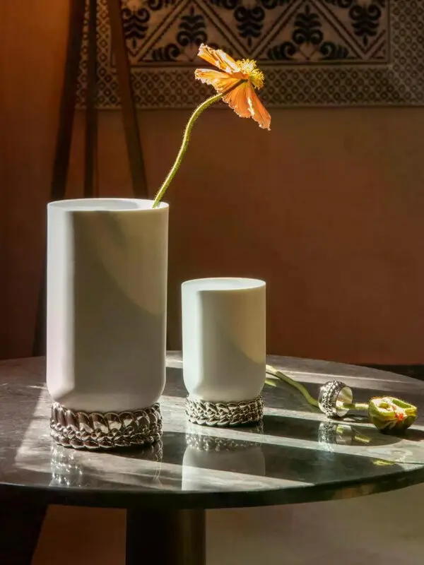 Christofle Small Babylone Vase