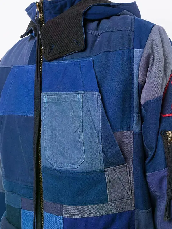 GREG LAUREN Patchwork Cotton Coat