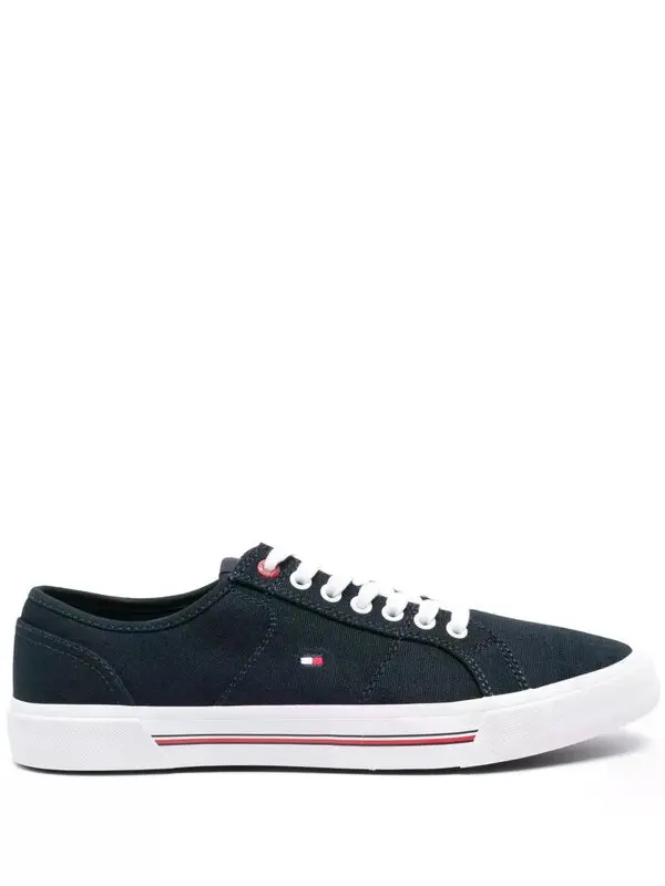 Tommy Hilfiger Signature-detail Low-top Sneakers - Blue