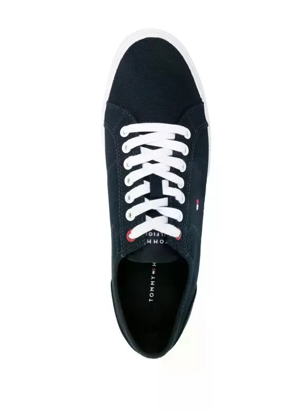 Tommy Hilfiger Signature-detail Low-top Sneakers - Blue