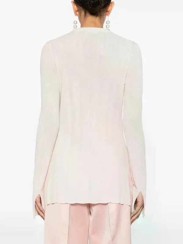 JIL SANDER Fine-ribbed Top
