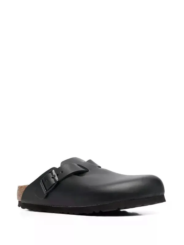 BIRKENSTOCK Boston Buckled Clogs - Black