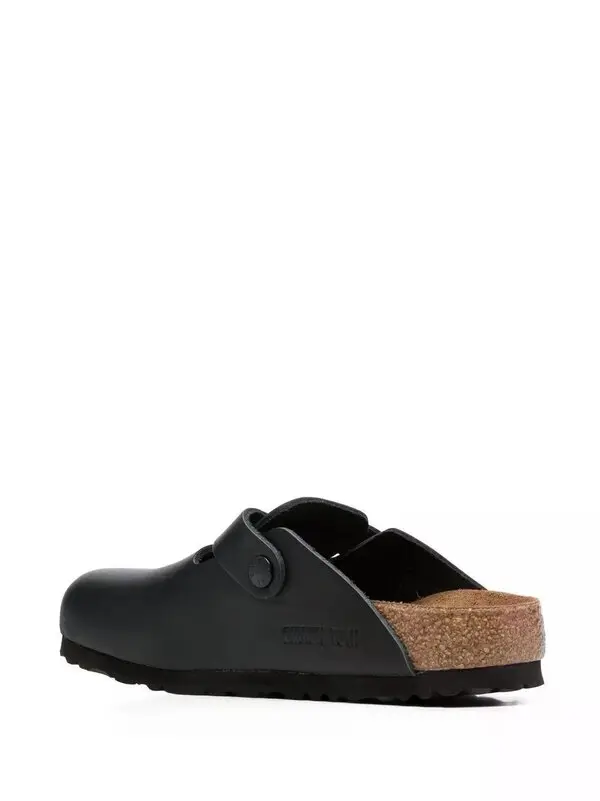 BIRKENSTOCK Boston Buckled Clogs - Black