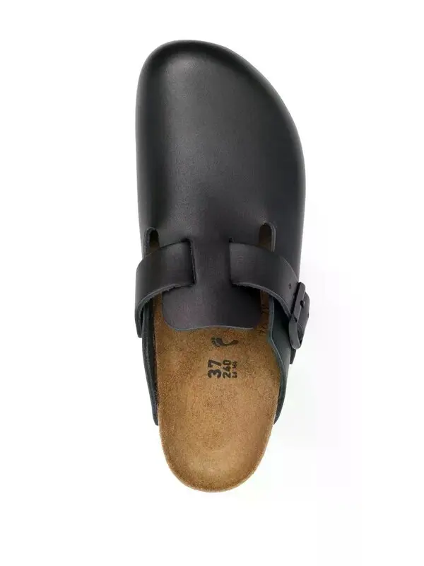 BIRKENSTOCK Boston Buckled Clogs - Black