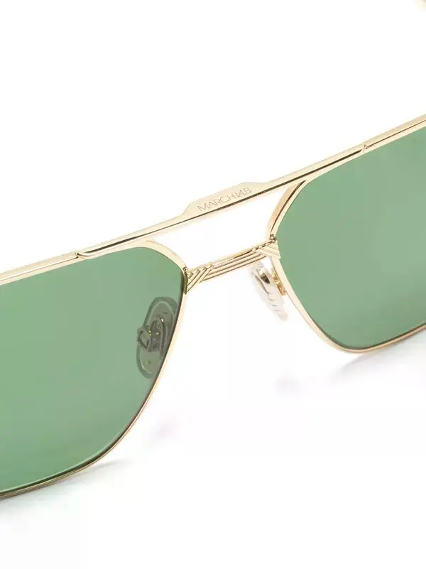 MARCH LA.B Double-bridge Pilot-frame Sunglasses - Gold