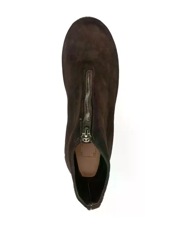 Guidi Round-toe Suede Boots - Brown