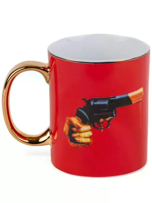 SELETTI X Toiletpaper Revolver Porcelain Mug - Red