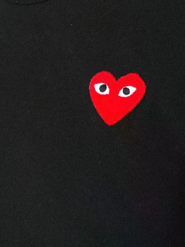 Play Comme Des Garcon Heart Appliqué T-shirt