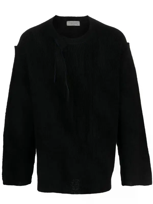 Yohji Yamamoto Asymmetrical Neck Drop Shoulder Jumper