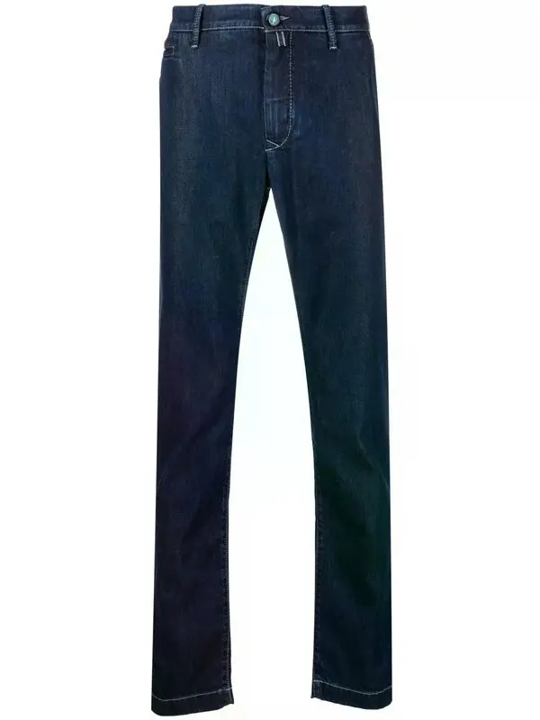 Jacob Cohen Logo-patch Slim Fit Jeans - Blue