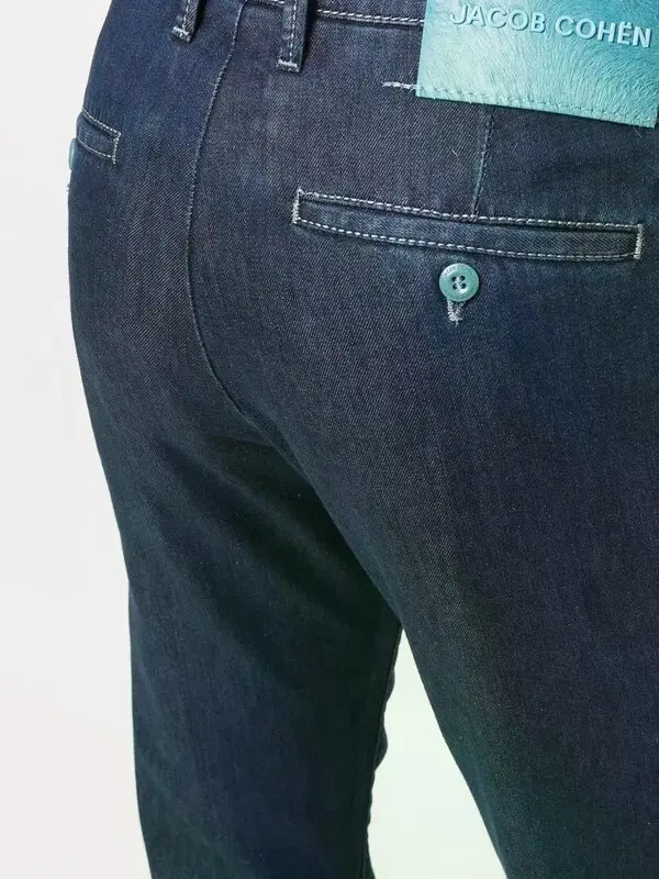 Jacob Cohen Logo-patch Slim Fit Jeans - Blue