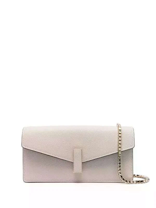 VALEXTRA Iside Leather Clutch - Neutrals