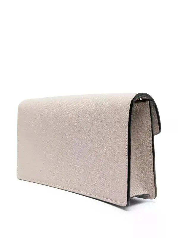 VALEXTRA Iside Leather Clutch - Neutrals