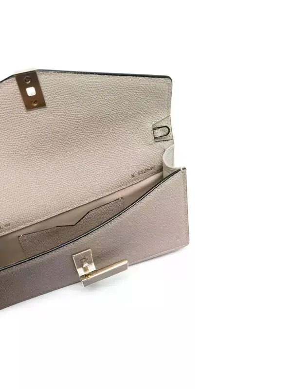 VALEXTRA Iside Leather Clutch - Neutrals