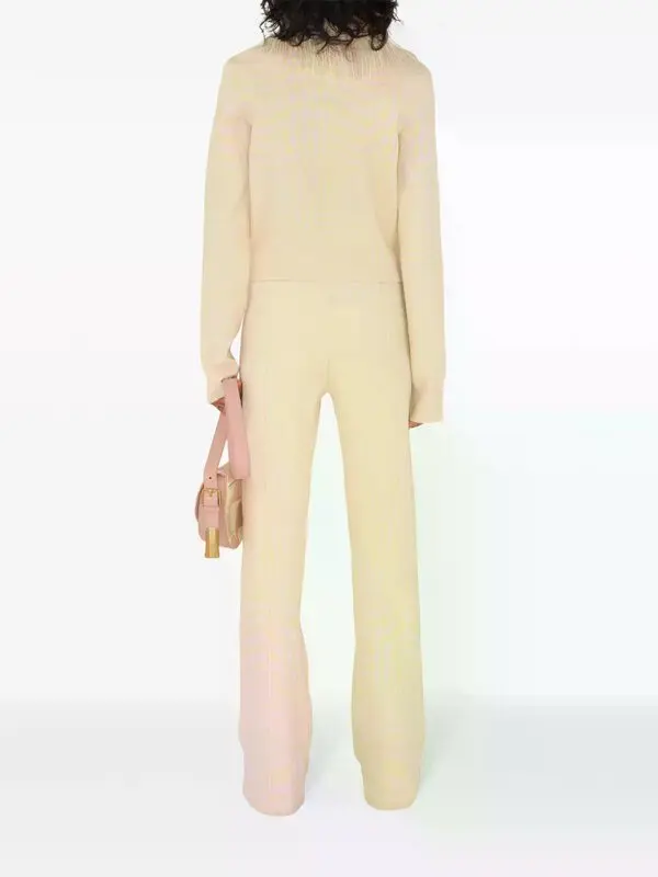 Burberry Warped Houndstooth Jacquard Jumper