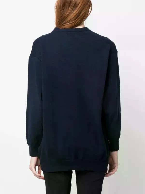 PAULA Buttoned Cashmere Cardigan - Blue