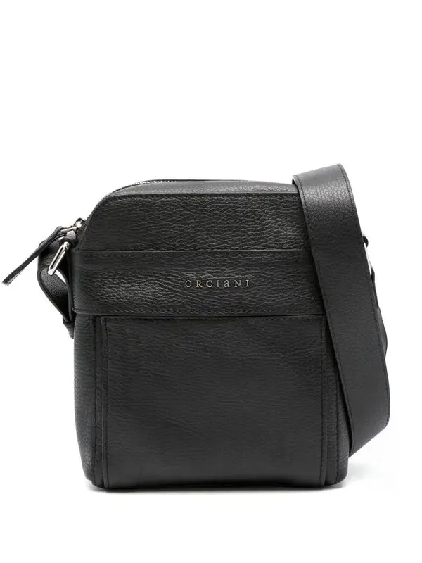 Orciani Mini Micron Leather Messenger Bag
