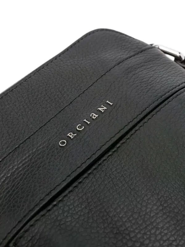 Orciani Mini Micron Leather Messenger Bag
