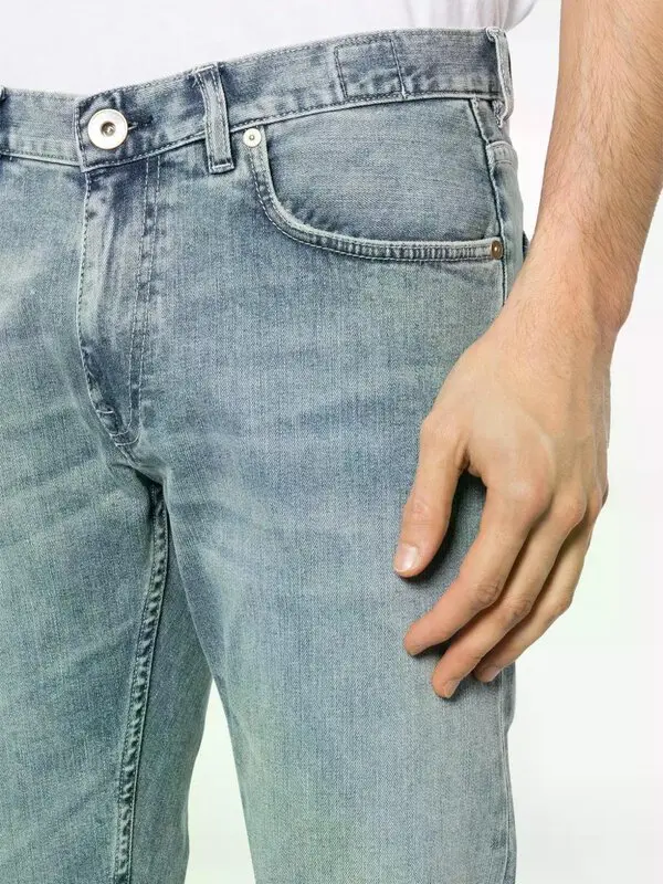 Eleventy Mid-rise Tapered-leg Jeans