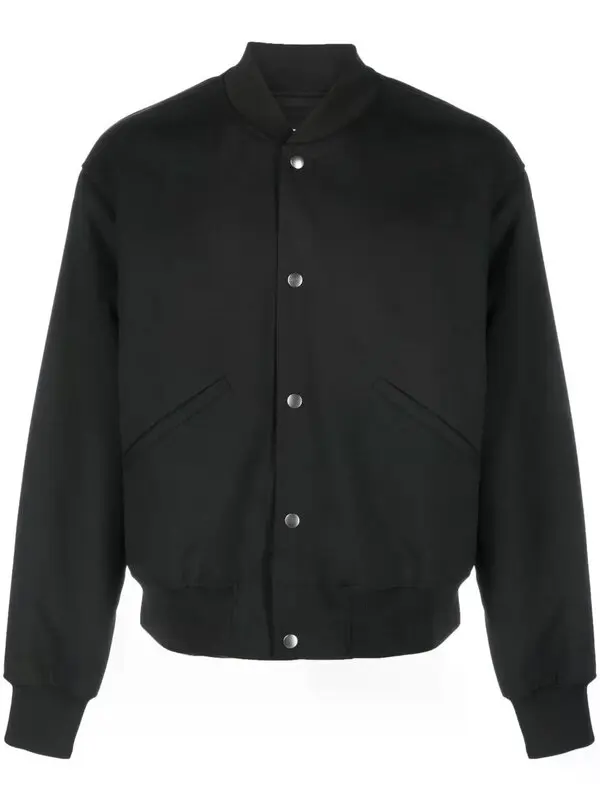 JIL SANDER Plain Cotton Bomber Jacket