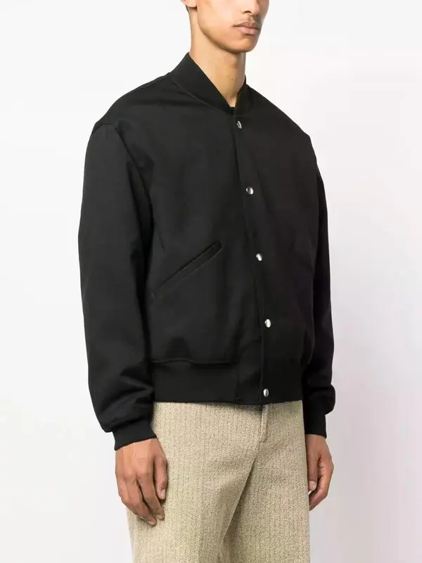 JIL SANDER Plain Cotton Bomber Jacket