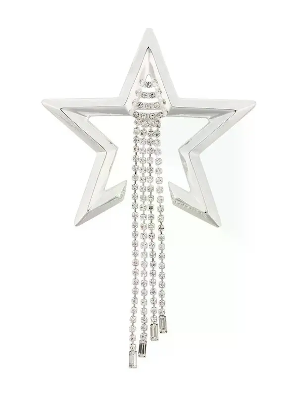 COUP DE COEUR Star Drapped Brooch - Silver