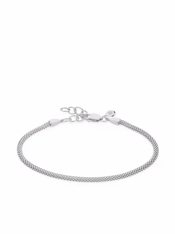 Monica Vinader Heirloom Woven Fine Chain Bracelet - Silver