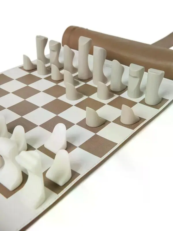Brunello Cucinelli Two-tone Leather Chess Set