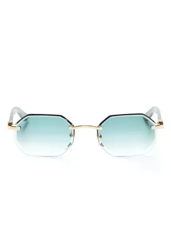Cartier Octagonal-frame Sunglasses - Blue