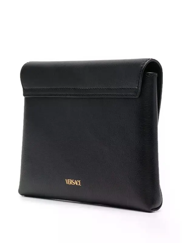Versace Medusa Plaque Leather Crossbody Bag