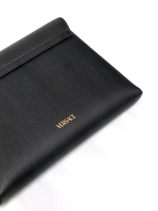 Versace Medusa Plaque Leather Crossbody Bag